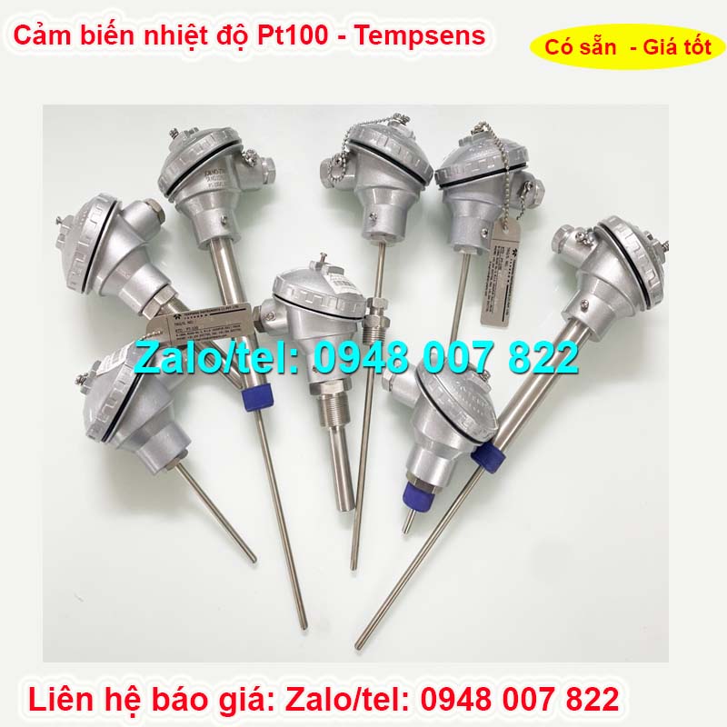 Cảm biến nhiệt độ Pt100 dài 300mm phi 6 Tempsens